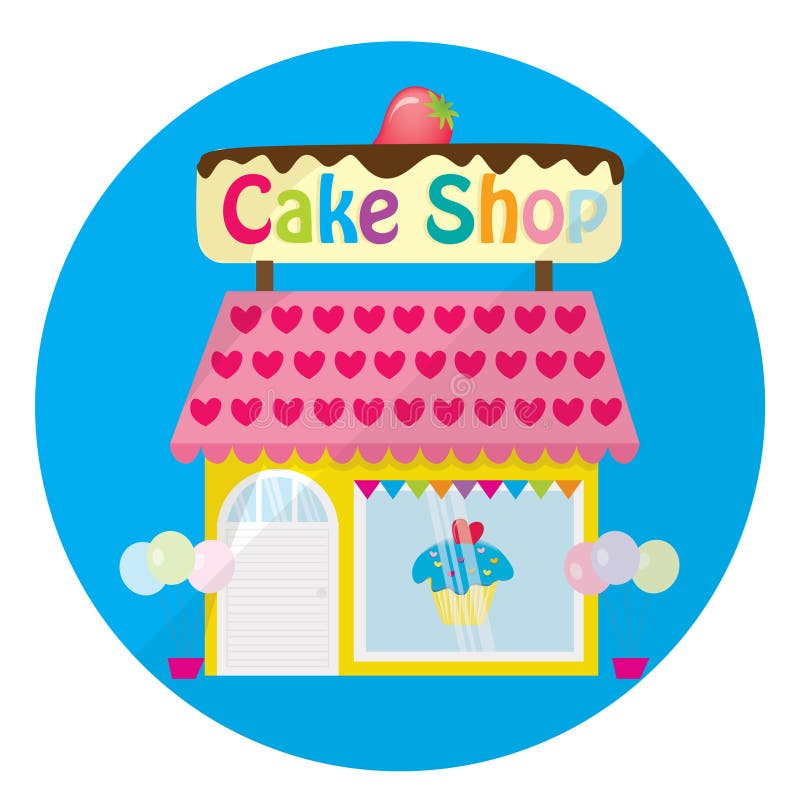 Cake Shop. Vector Illustration Decorative Design Stock Vector ...