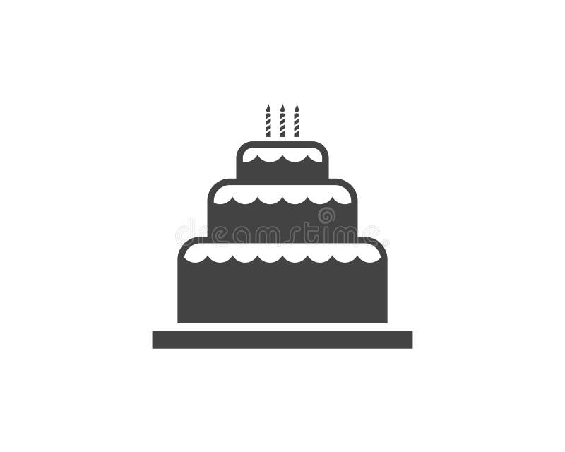 Cake Sign Vector Illustration Design Template Stock Vector ...