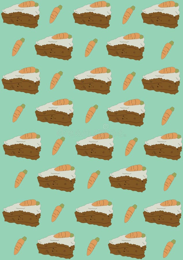 Cake Slices Background. Vector Illustration Decorative Background ...