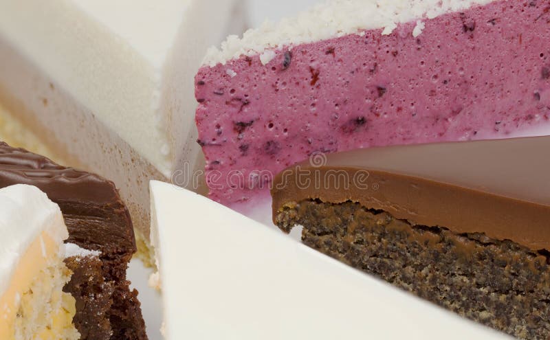 Cake Slices stock image. Image of delicious, portion - 59791245