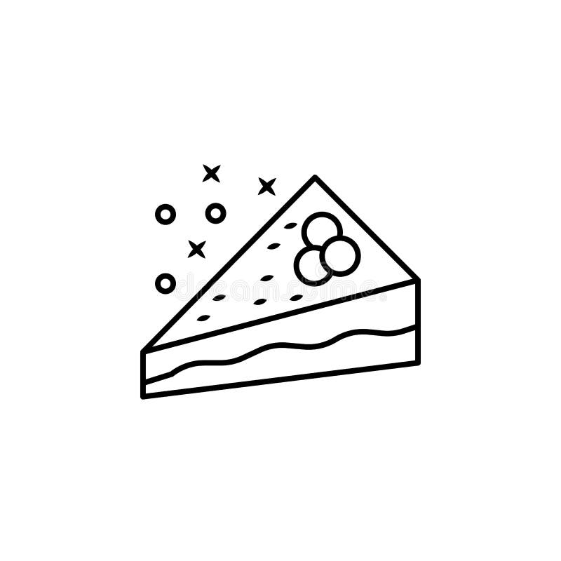 Cake Snack Cheesecake Icon. Element of Menu Dishes Icon Stock ...