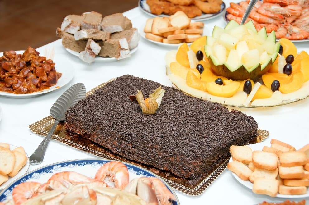 Cake and some food stock image. Image of hotel, caviar - 3045483