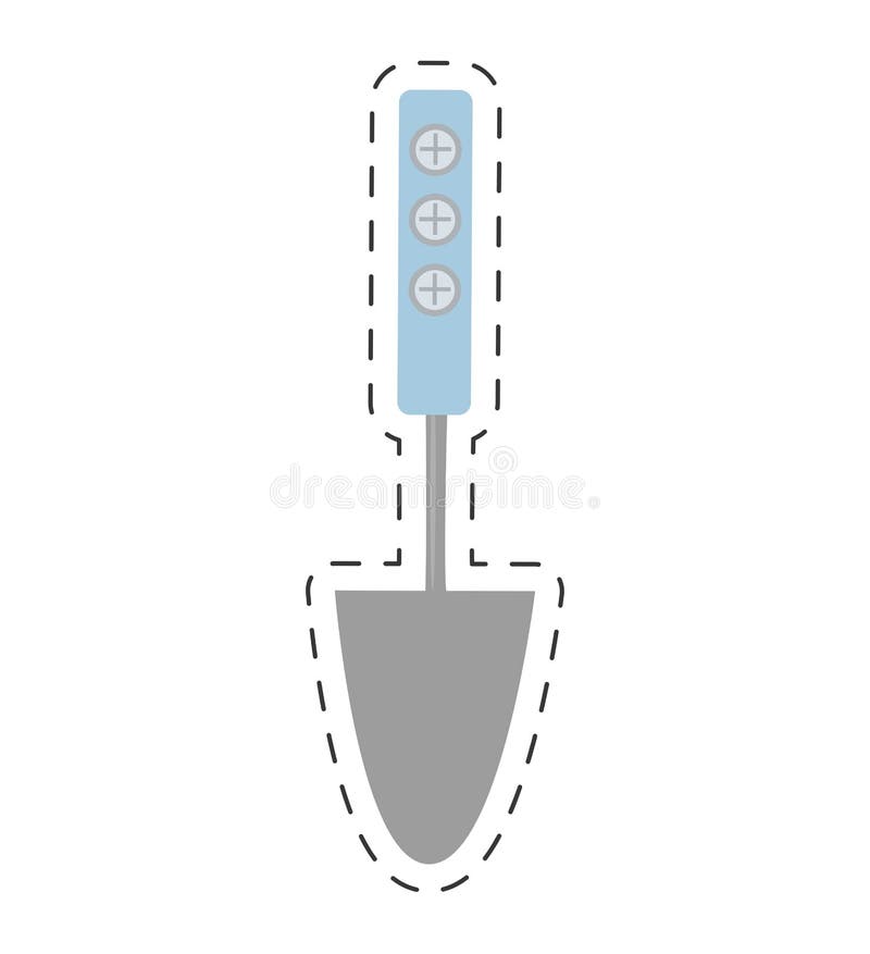 Cake Spatula Server Cooking Utensils Cut Line Stock Illustration ...