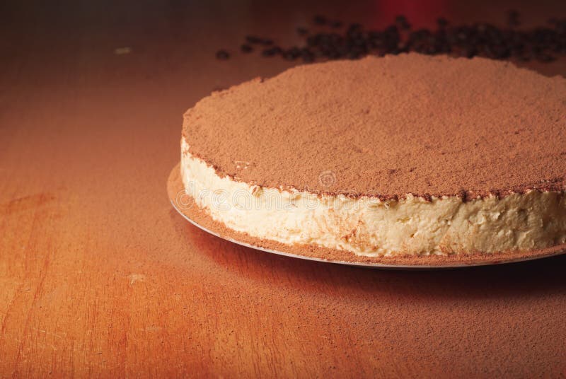 Cake Sprinkle with Cocoa Powder Stock Photo - Image of decoration, date ...