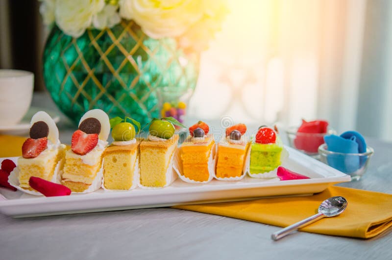 Cake on the table stock image. Image of pastry, design - 115047691