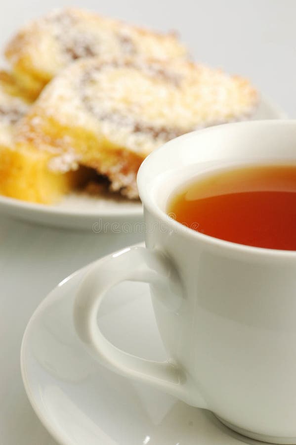 Cake with tea stock photo. Image of dish, miscellaneous - 5712396