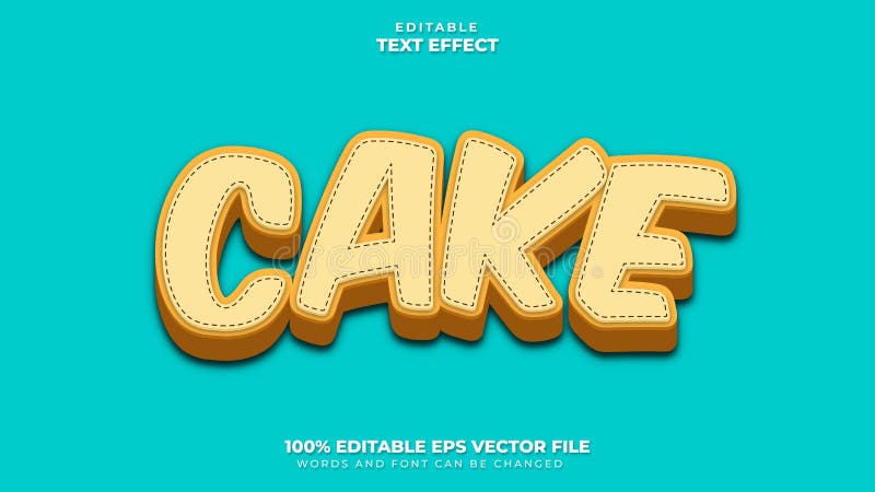 Style Text Effect, Editable Text Effect Stock Vector - Illustration of ...