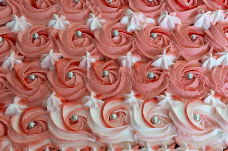 Cake Texture with Red Roses and Sprinkles Stock Image - Image of roses ...