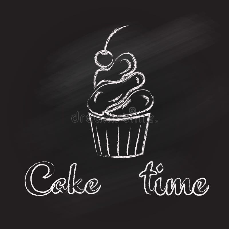 Cake time design stock illustration. Illustration of congratulation ...