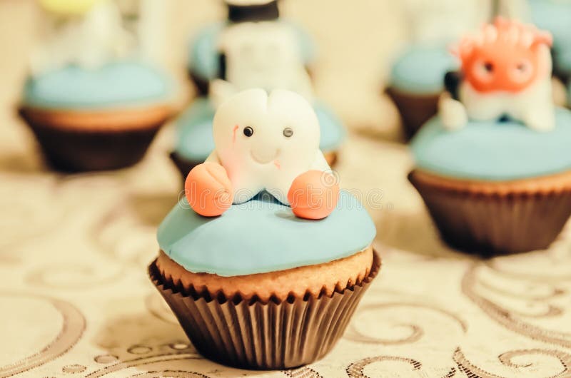 Cake with Tooth Hero on Top Stock Photo - Image of builder, beautiful ...