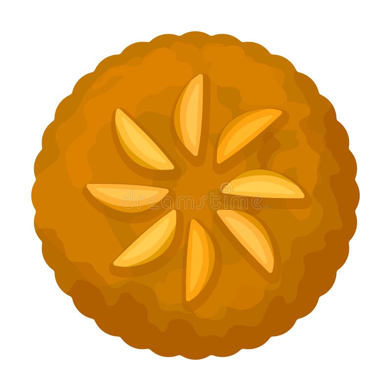 Cake Top View Vector Icon.Cartoon Vector Icon Isolated on White ...