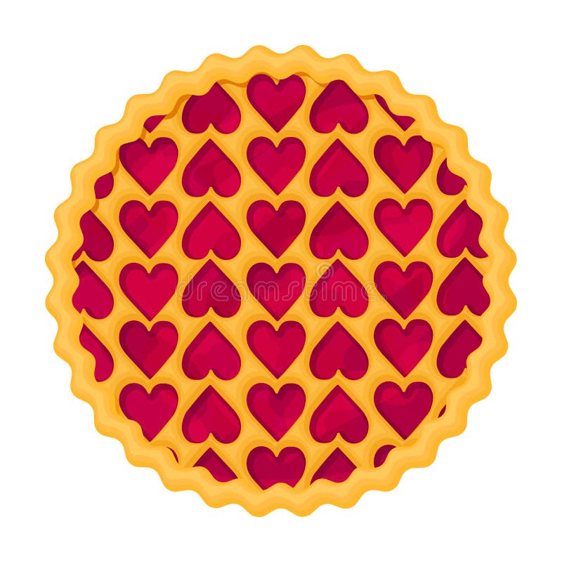 Cake Top View Vector Icon.Cartoon Vector Icon Isolated on White ...