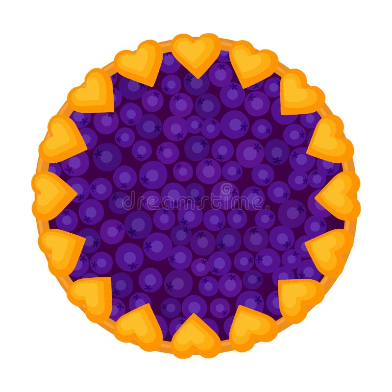 Cake Top View Vector Icon.Cartoon Vector Icon Isolated on White ...