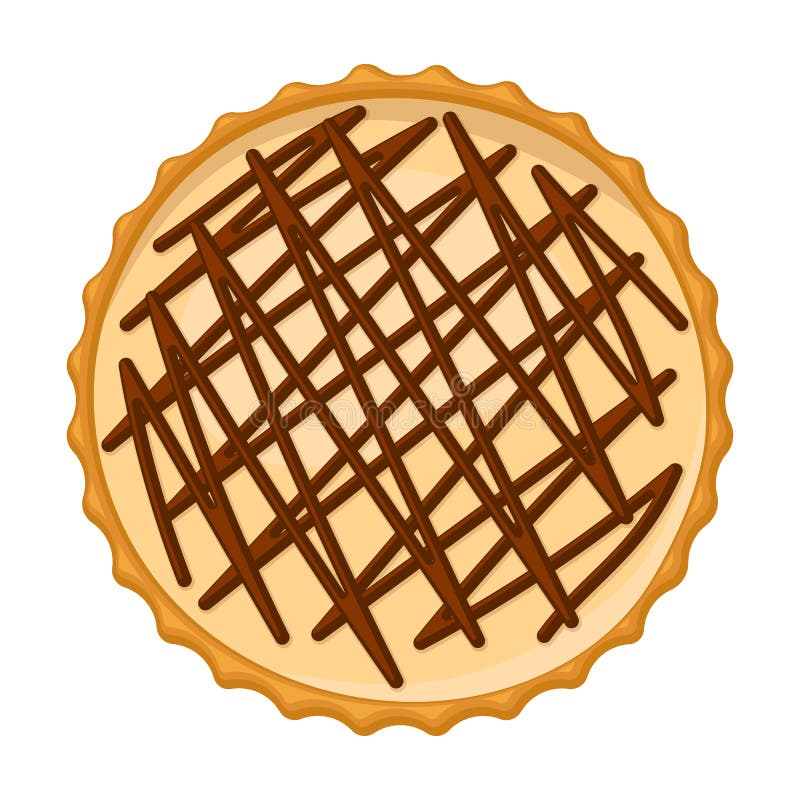 Cake Top View Vector Icon.Cartoon Vector Icon Isolated on White ...