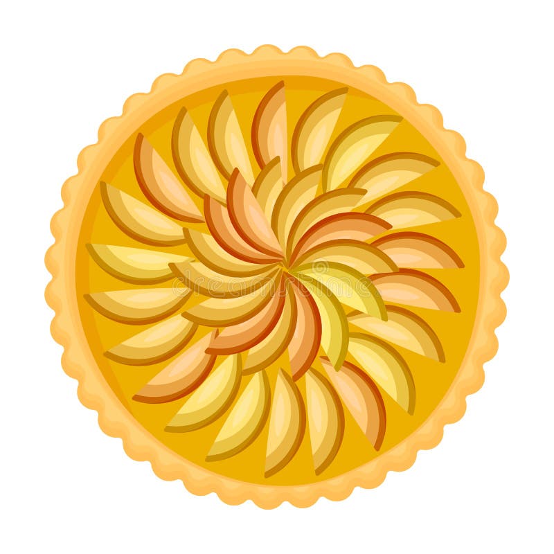 Cake Top View Vector Icon.Cartoon Vector Icon Isolated on White ...