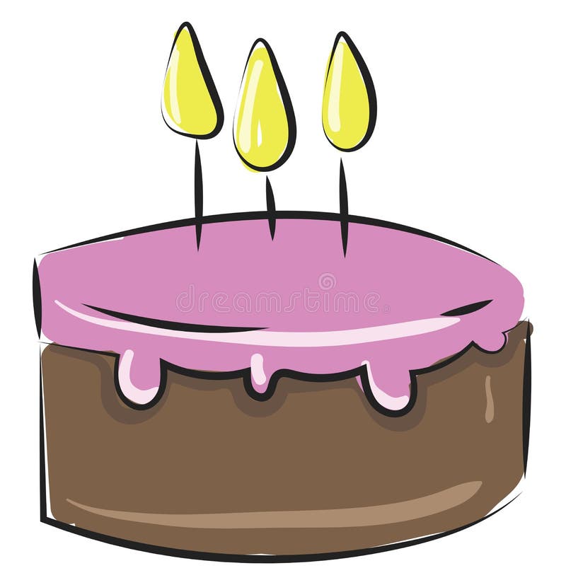 Image of Cake with Marzipan, Vector or Color Illustration Stock Vector ...