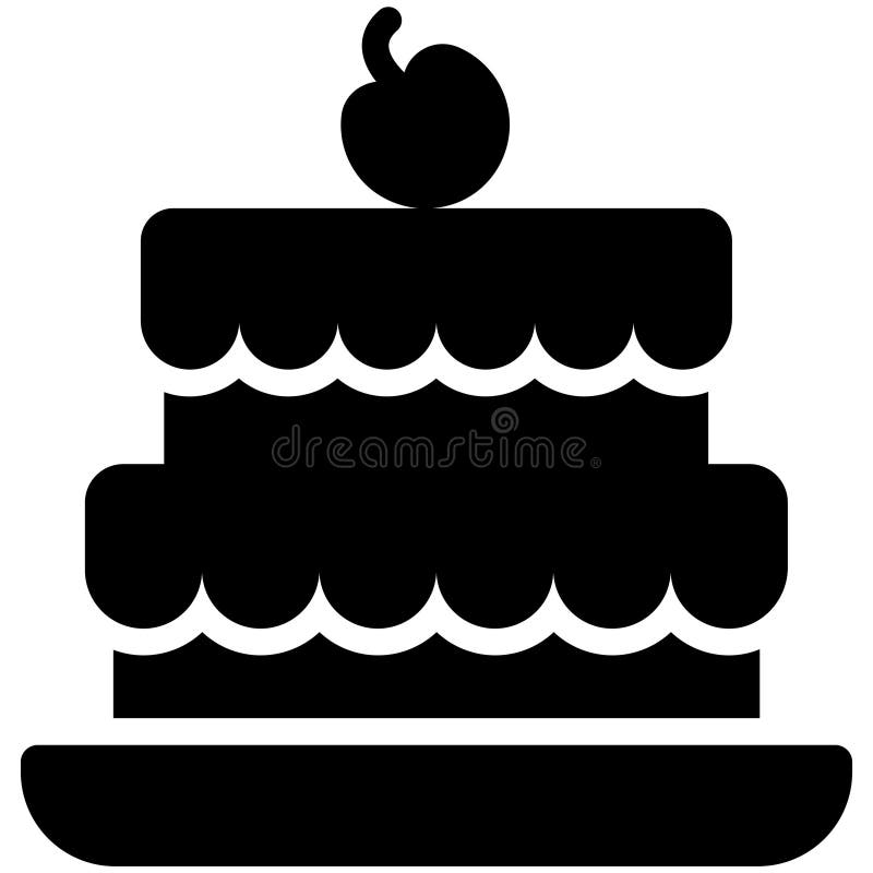 Cake Vector Glyph Icon. Modern Glyph Symbols. Collection of Traditional ...