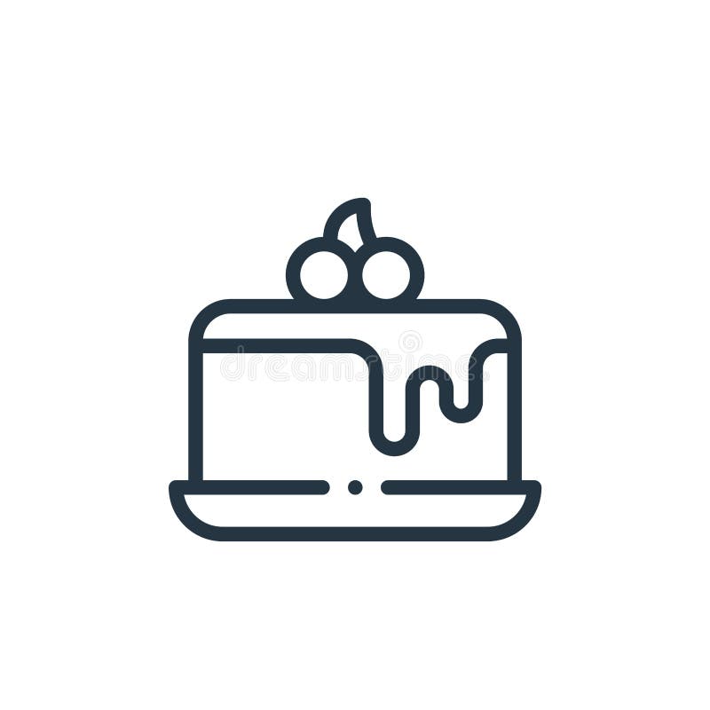Cake Vector Icon. Cake Editable Stroke. Cake Linear Symbol for Use on ...