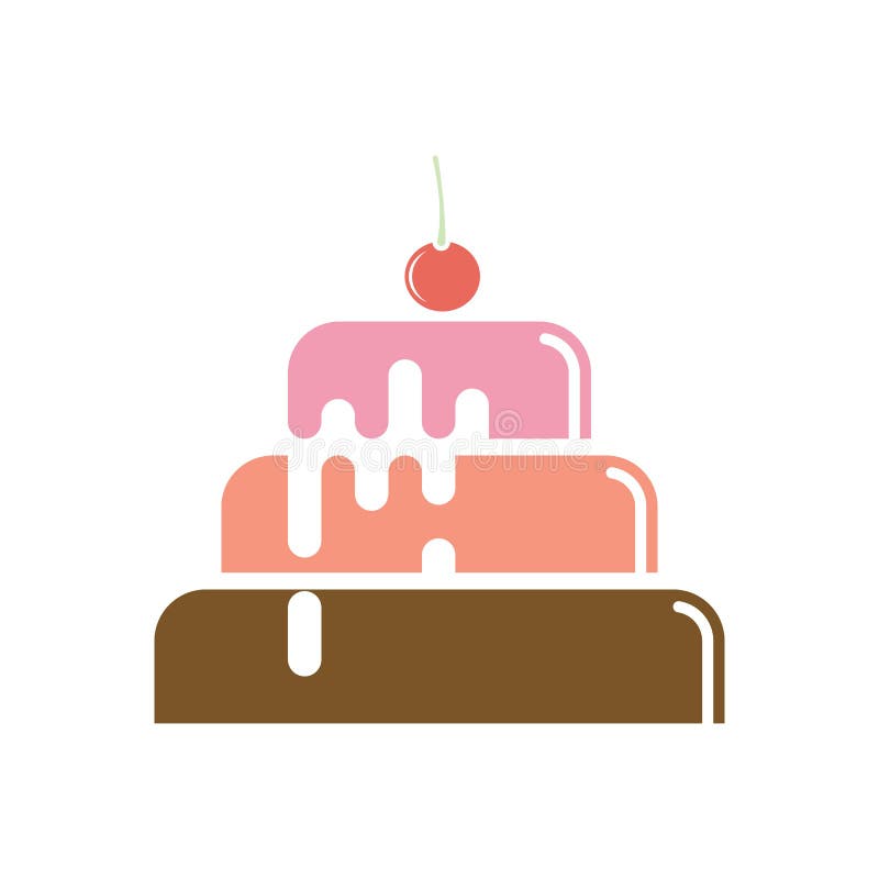 Cake vector logo stock vector. Illustration of icon - 235034706