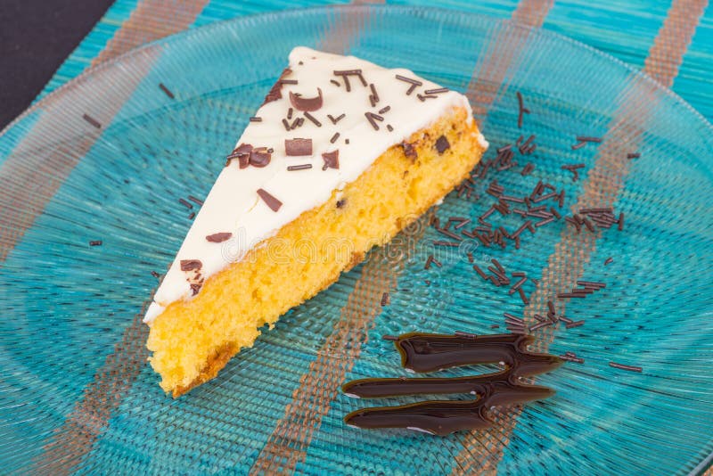 Cake wedge stock photo. Image of glazing, decorated, portion - 84395598