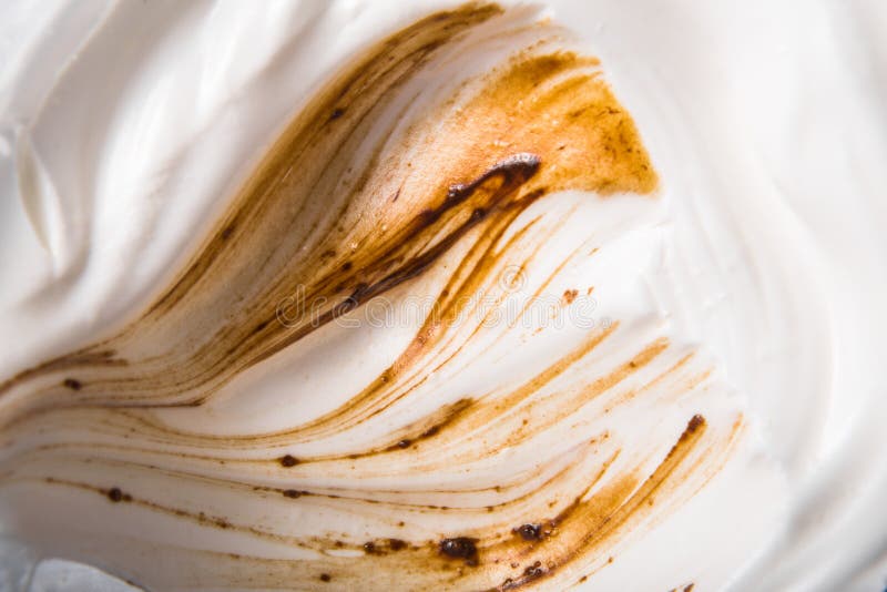 Cake Whipped Cream Texture on Top. Making Stock Image - Image of ...