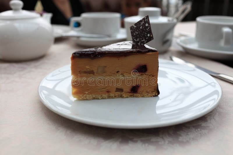 The cake stock image. Image of horizontal, cake, glazed - 43943105