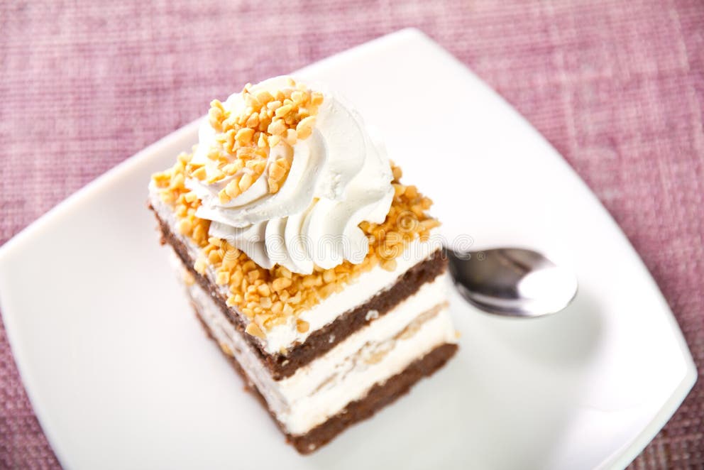 Cakes stock photo. Image of mousse, caramel, cross, baked - 36756180