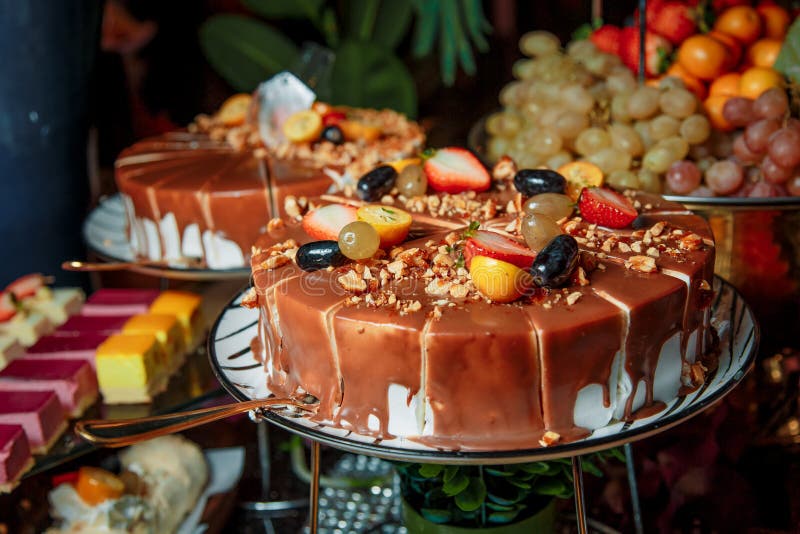 Cakes at the Event, Buffet, Catering Stock Photo - Image of whipped ...