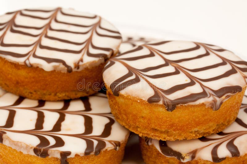 Cakes on a plate stock photo. Image of white, little - 17143652