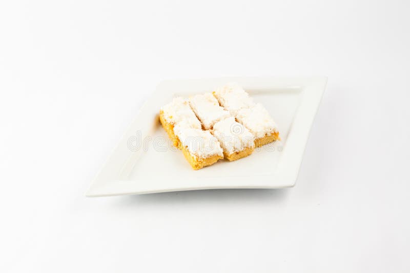Cakes on plate stock photo. Image of piece, cream, sweet - 31396204