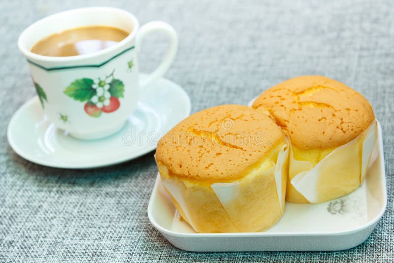 Cakes, Soft Cake and Coffee. Stock Image - Image of baked, cream: 48588333