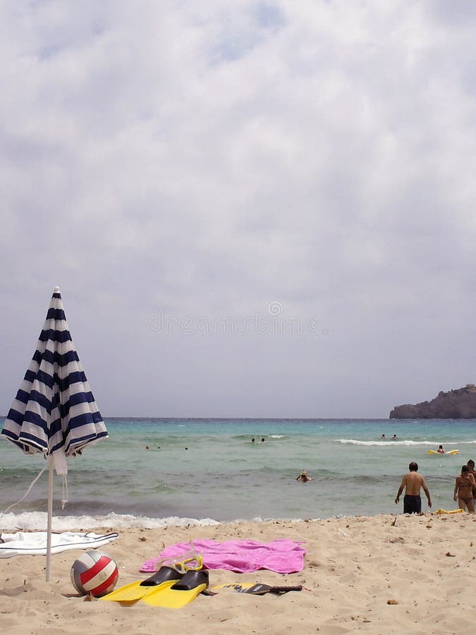 This is Cala Agulla Beach editorial stock photo. Image of mallorca ...