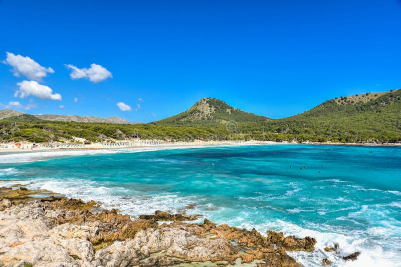 Cala Agulla on Mallorca, Spain Stock Photo - Image of holiday, ocean ...