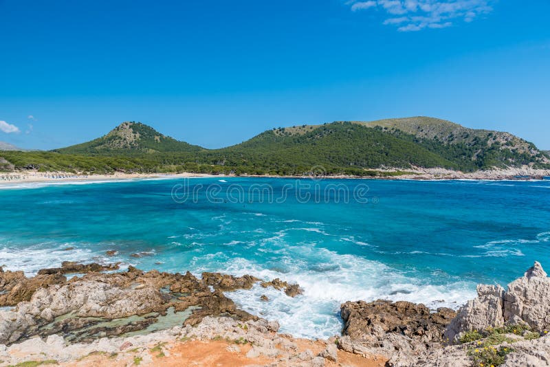 Cala Agulla on Mallorca, Spain Stock Photo - Image of spain, agulla ...