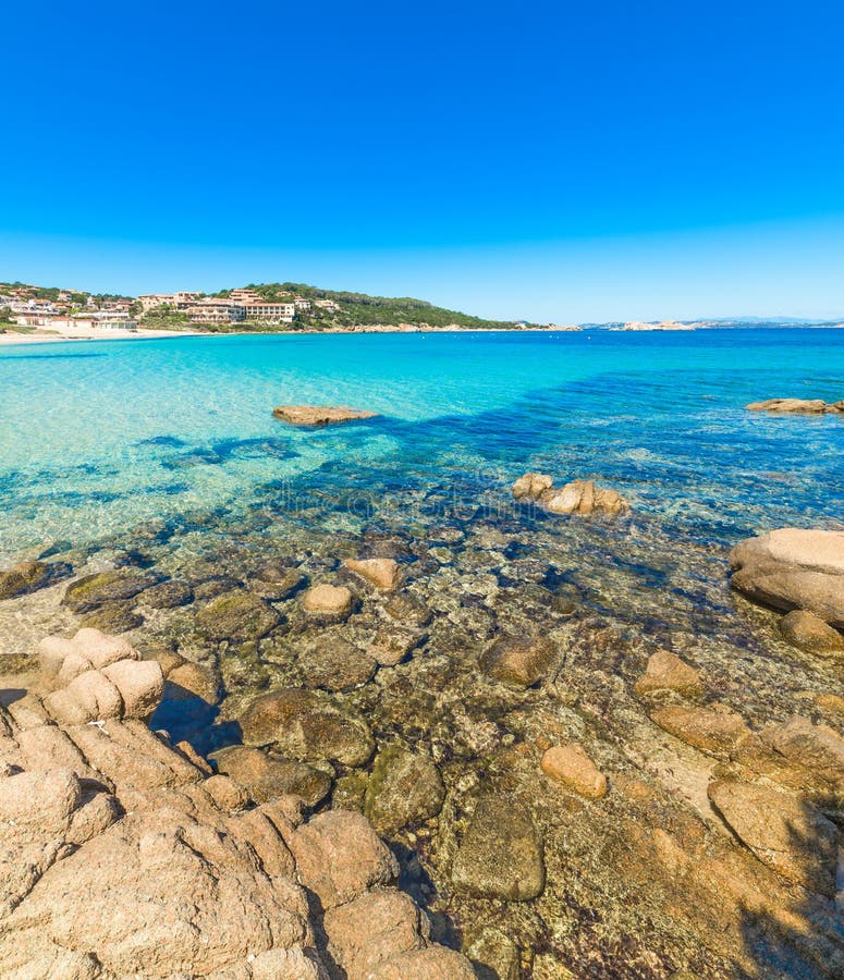 Cala Battistoni sea stock image. Image of sand, resort - 72605157