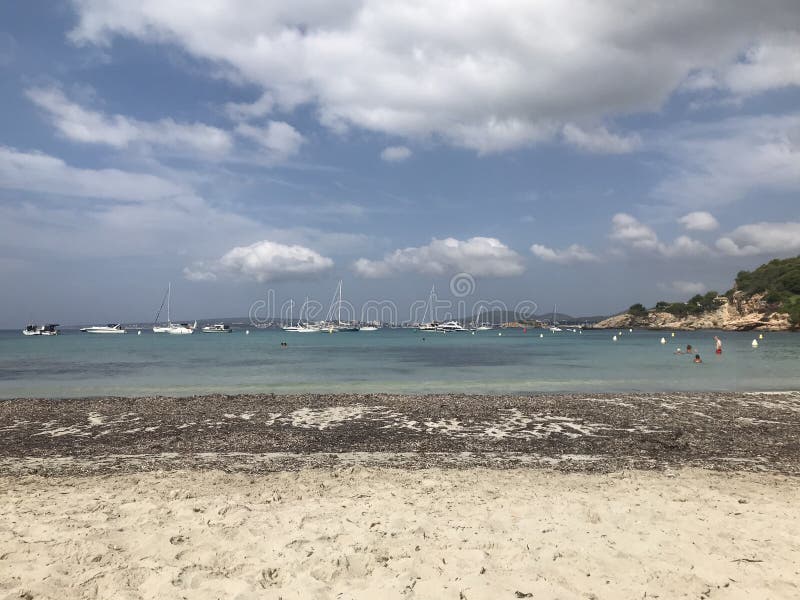 This is Cala Comtessa Beach Stock Photo - Image of summer, beach: 188827822