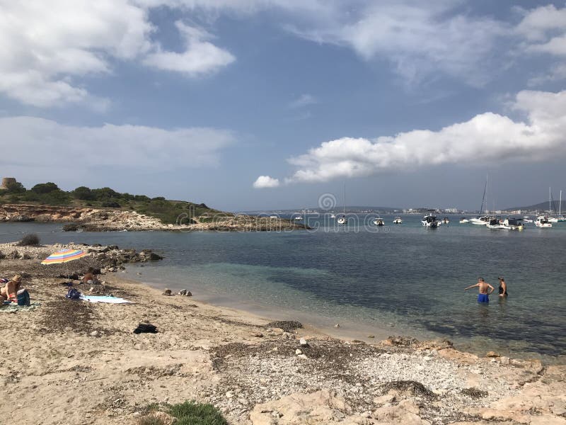This is Cala Comtessa Beach Editorial Photo - Image of life, nature ...