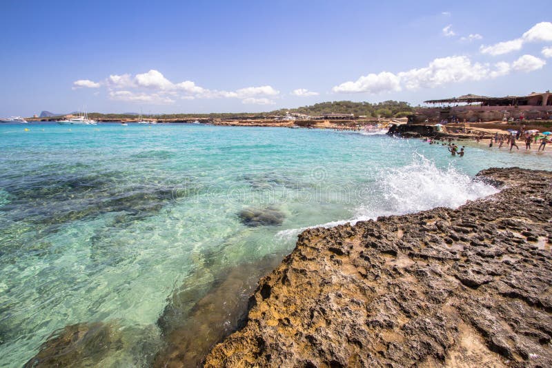 Cala Conta, Ibiza Island, Spain Stock Image - Image of conmte, nature ...
