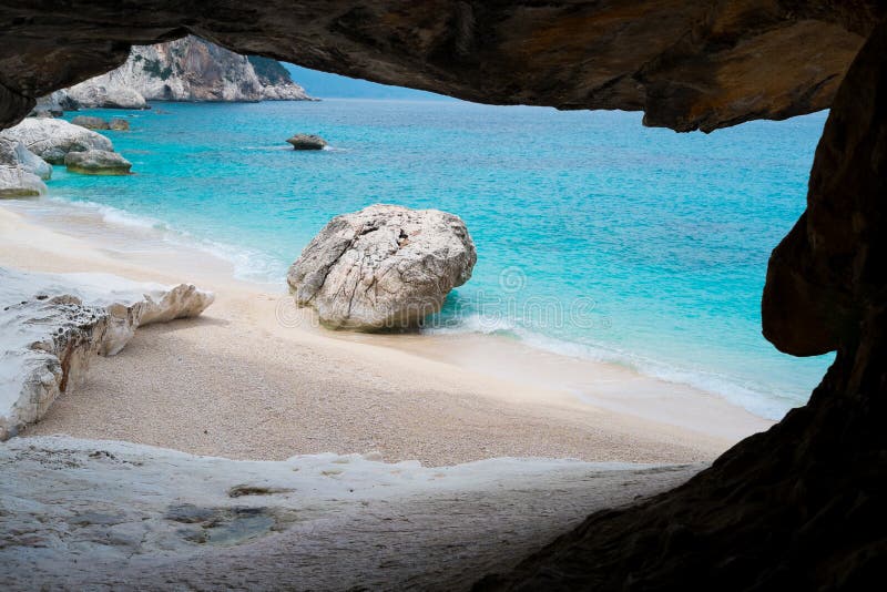 Cala Goloritze beach stock photo. Image of seascape, sardinia - 40633038