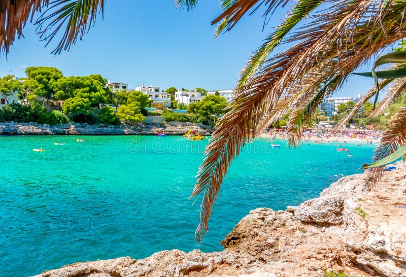 Cala Gran Bay in Cala D or, Mallorca, Balearic Islands, Spain Stock ...