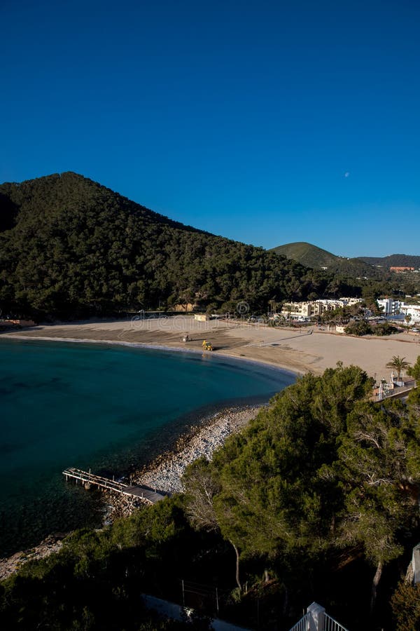Cala Llonga beach stock photo. Image of ibiza, photograph - 246030208