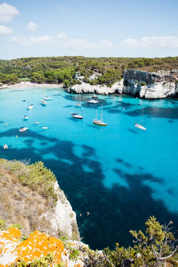 Cala Macarella stock image. Image of landscape, intact - 26952305