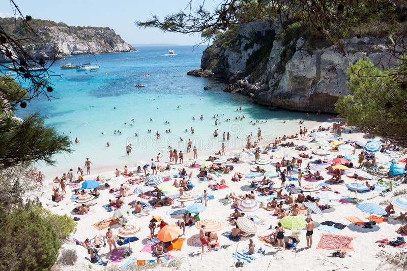 Cala Macarella editorial photo. Image of mediterranean - 26952646