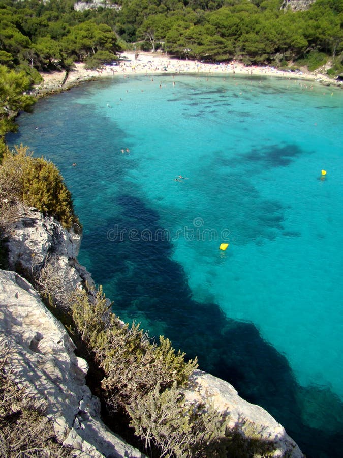 Cala Macarella Menorca stock photo. Image of travel, water - 6293594
