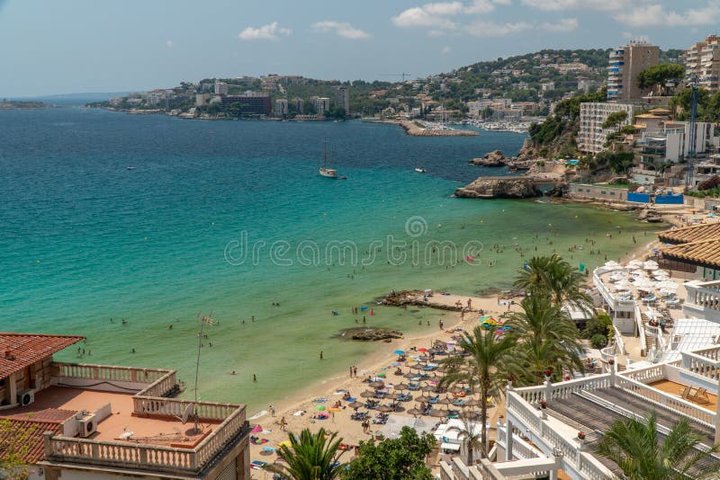 Cala Major Beach In The Spanish Oj Mallorca Editorial Image - Image of ...