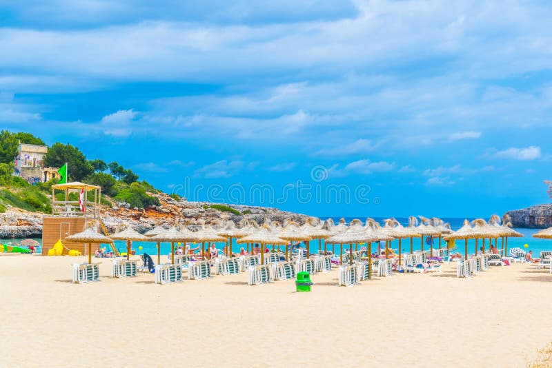 Cala Marcal Beach at Mallorca, Spain Stock Image - Image of holiday ...
