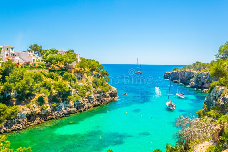 Cala Pi Bay at Mallorca, Spain Stock Photo - Image of inlet, water ...