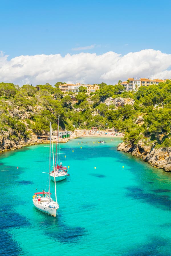 Cala Pi Bay at Mallorca, Spain Stock Image - Image of beach, cala ...