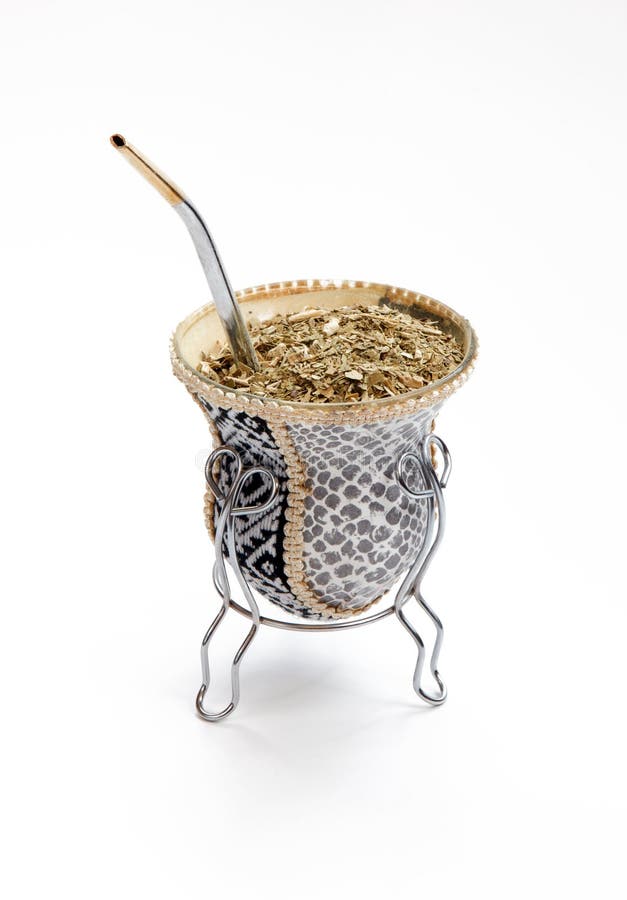 Calabash with bombilla stock image. Image of paraguay - 22412951