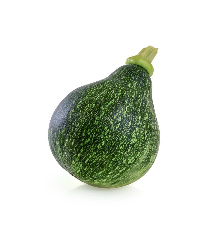 Calabaza Verde Sobre Fondo Blanco Foto de archivo - Imagen de sano ...